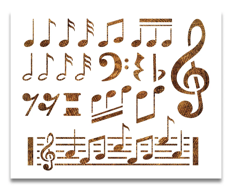 Music Note Stencils Printable Printable Blank Worldmusic Notes Flash ...