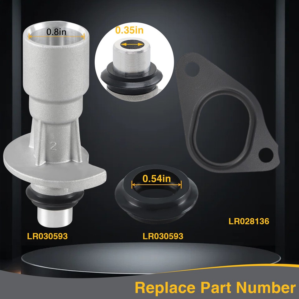 Water Pump Oil Cooler Pipe Tube Adaptor for Jaguar 3.0L V6 AJ126 2013 ...