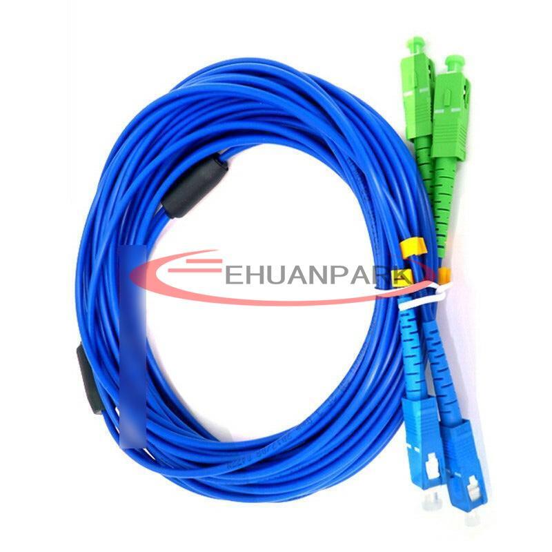 30M Armored Cable Single-Mode 9/125 SC/UPC-SC/APC Duplex Fiber Optic ...