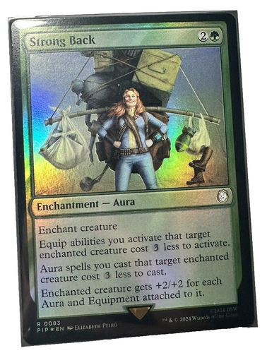 STRONG BACK MAGIC THE GATHERING CARD RARE ENCHANTMENT FALLOUT | eBay