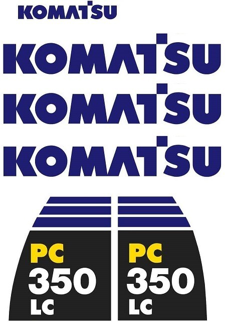 KOMATSU PC350-8LC EXCAVATOR DECAL KIT STICKER SET 350 LC | eBay