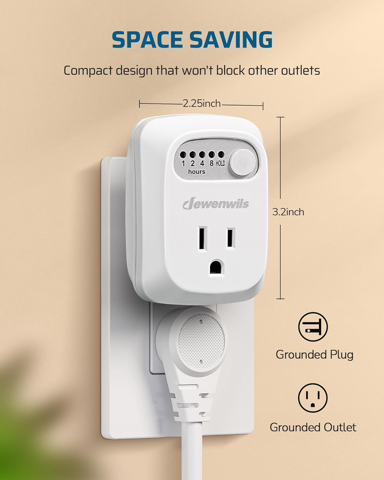 Edishine Indoor Countdown Timer Outlet, Timers for Electrical Outlets,1 ...