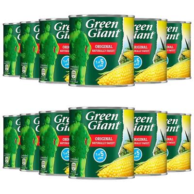 Green Giant Original Sweetcorn Naturally Sweet Corn Brine Tin Cans Pack ...