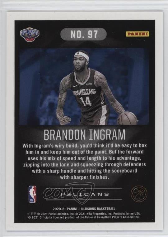 2020-21 Panini Illusions Trophy Collection Ruby /125 Brandon Ingram #97 ...