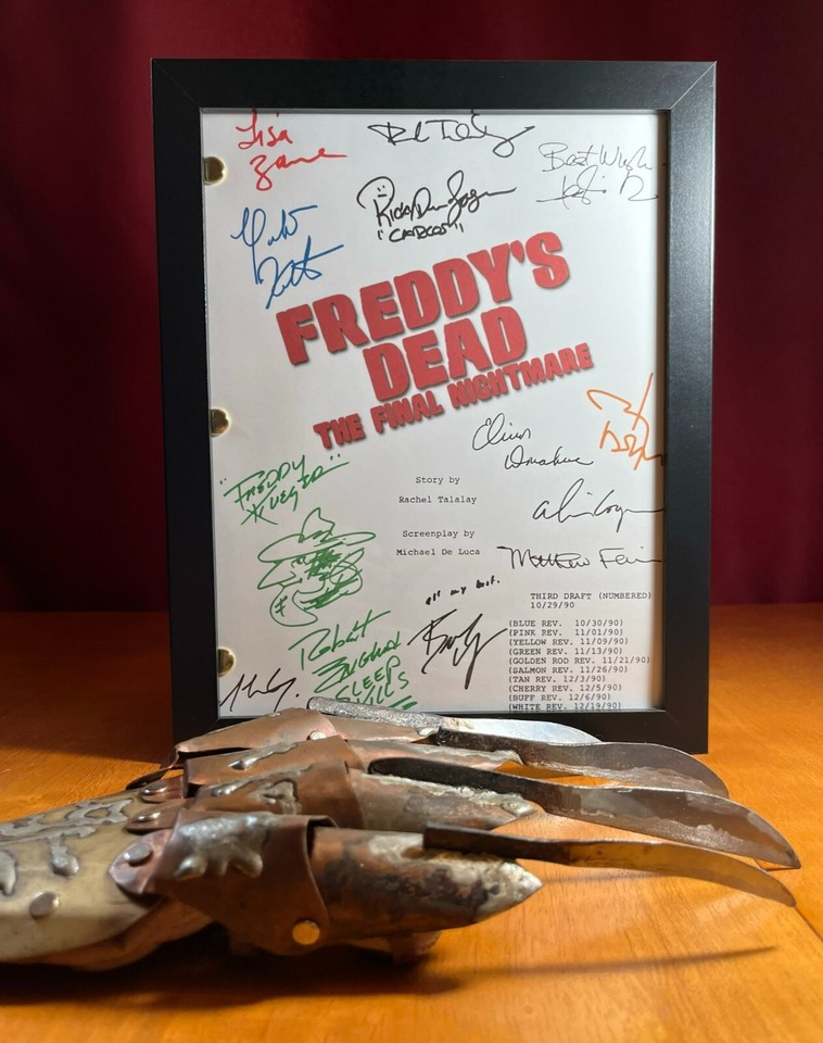 Freddy's Dead Script Cast-Signed- Autograph Reprints- 146 Pages- Freddy ...