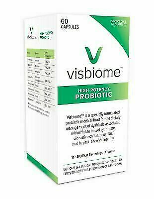 Visbiome - High Potency Probiotics, 112.5 Billion CFU Live Bacteria, 60 ...
