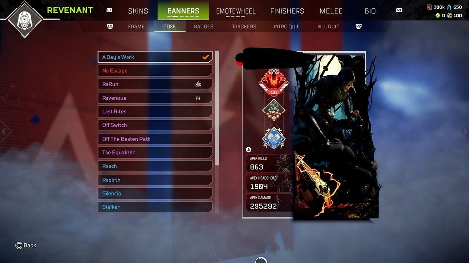 Apex Legends Account | 9 Heirlooms | 700+ legendaries | Pred 1x Master ...