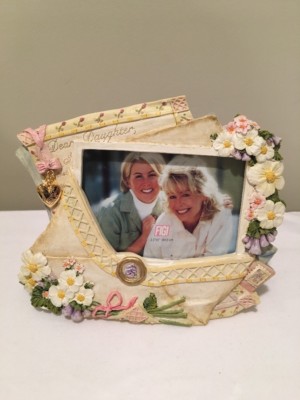 FIGI Picture Frame 3.5" X 5" Daughter, Flowers | eBay