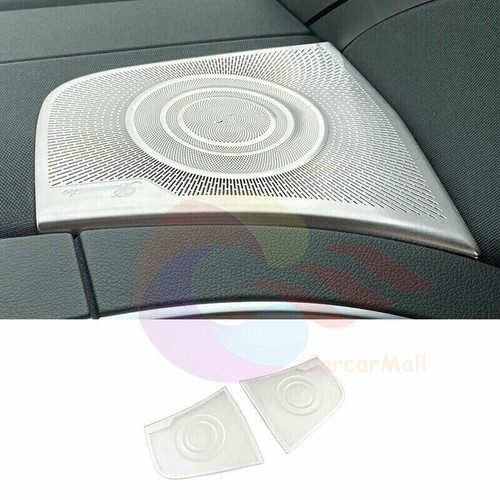 2PCS Stainless Rear Window Althorn Tweeter Cover For Mercedes W223 S ...