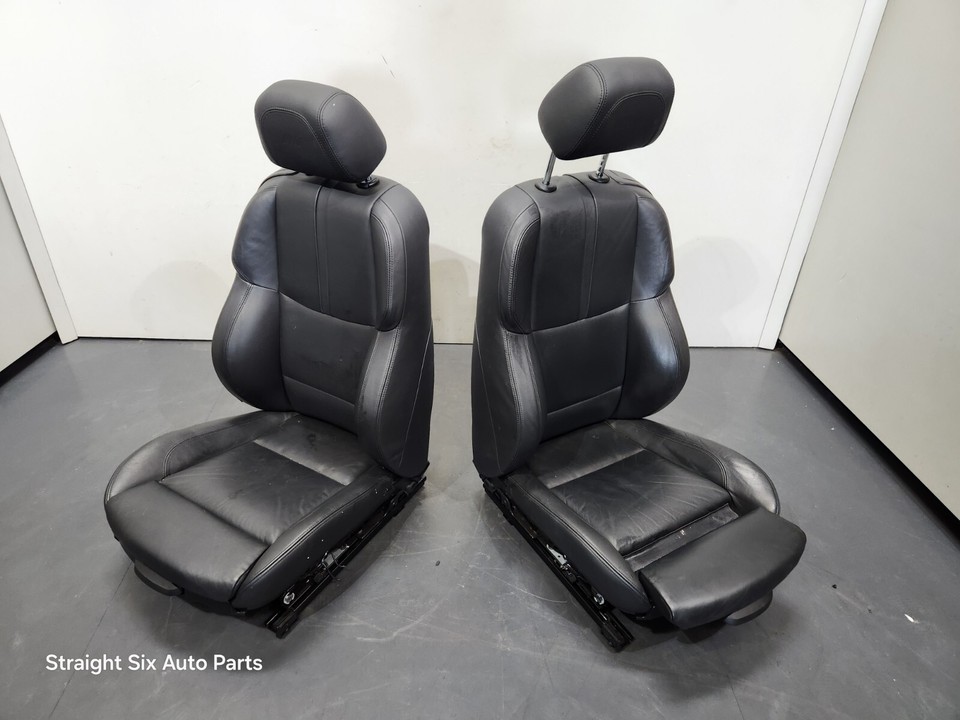 OEM BMW E92 M3 Coupe Front Left Right SPORT Seats Black Novillo Leather ...