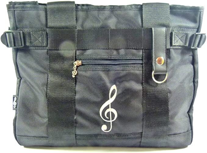 Music Themed Briefcase work bag - Treble Clef (Black) | eBay