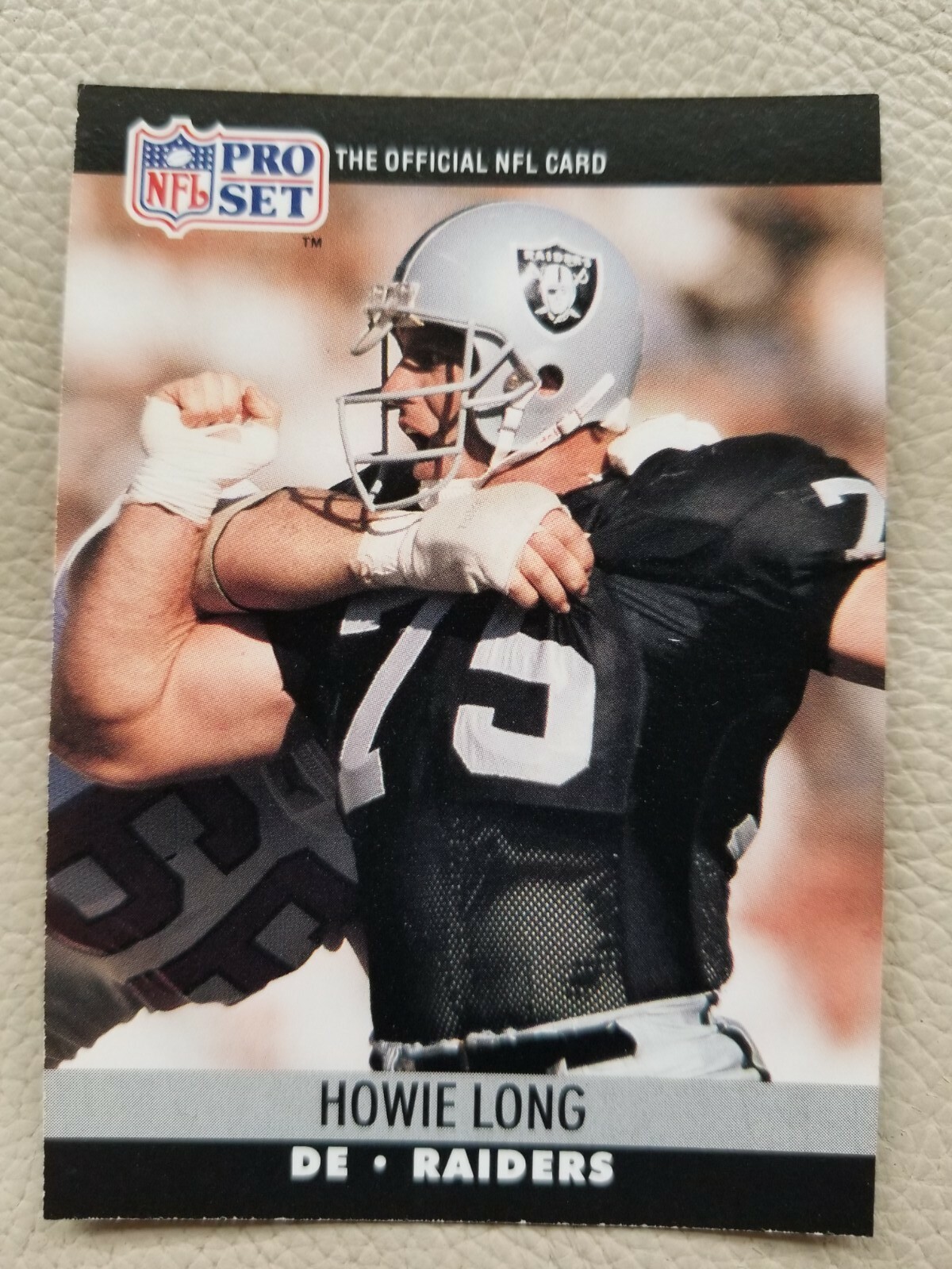 Howie Long Los Angeles Raiders Defensive End Pro Set 1990 Card #545 | eBay