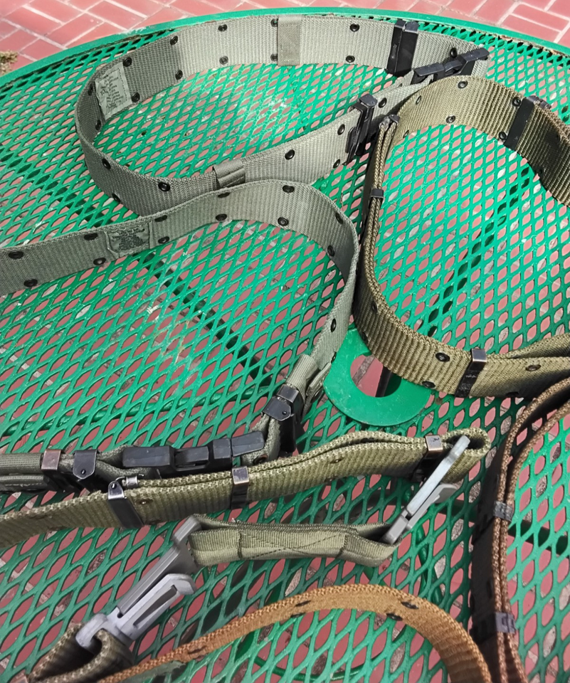 Vintage US Military Surplus Tactical Equipment Nylon Belts Sizes S-L ...