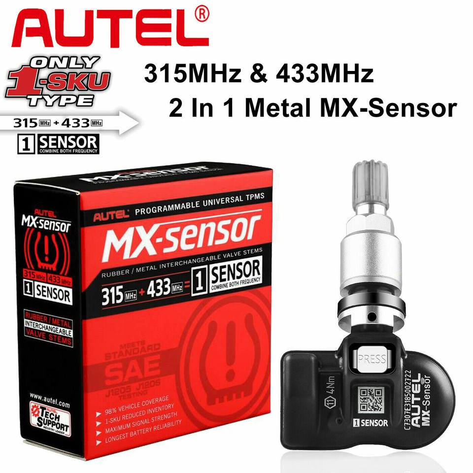 1/4/20PCS Autel TPMS MX-Sensor 315MHz & 433MHz 2 in 1 Auto Tire ...