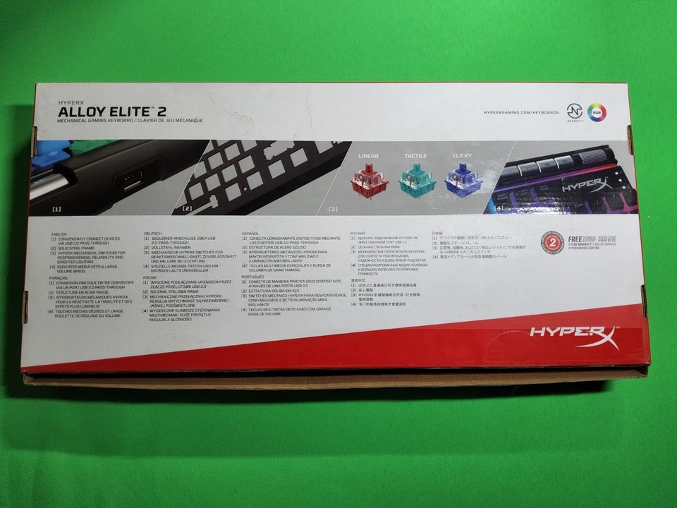 HyperX Alloy Elite 2 RGB Gaming Keyboard With Pudding Keycaps - Black ...