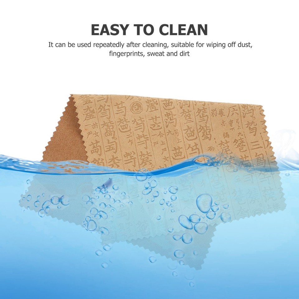 1Pc Creative Guqin Cleaning Cloth Suede Fabric Cleaning Cloth (Random ...