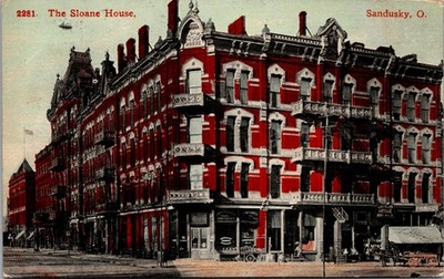 Postcard OH Sandusky Sloane House hotel 1910 | eBay