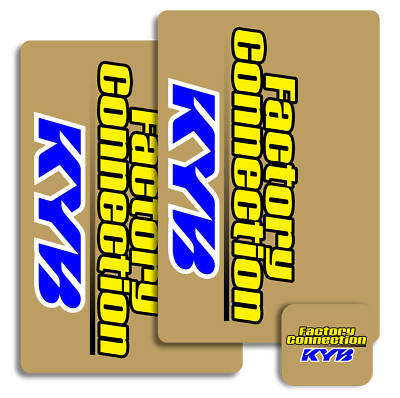 Factory Connection Fork Decals KYB BLUE Fork Shock Wraps Stickers A Kit ...