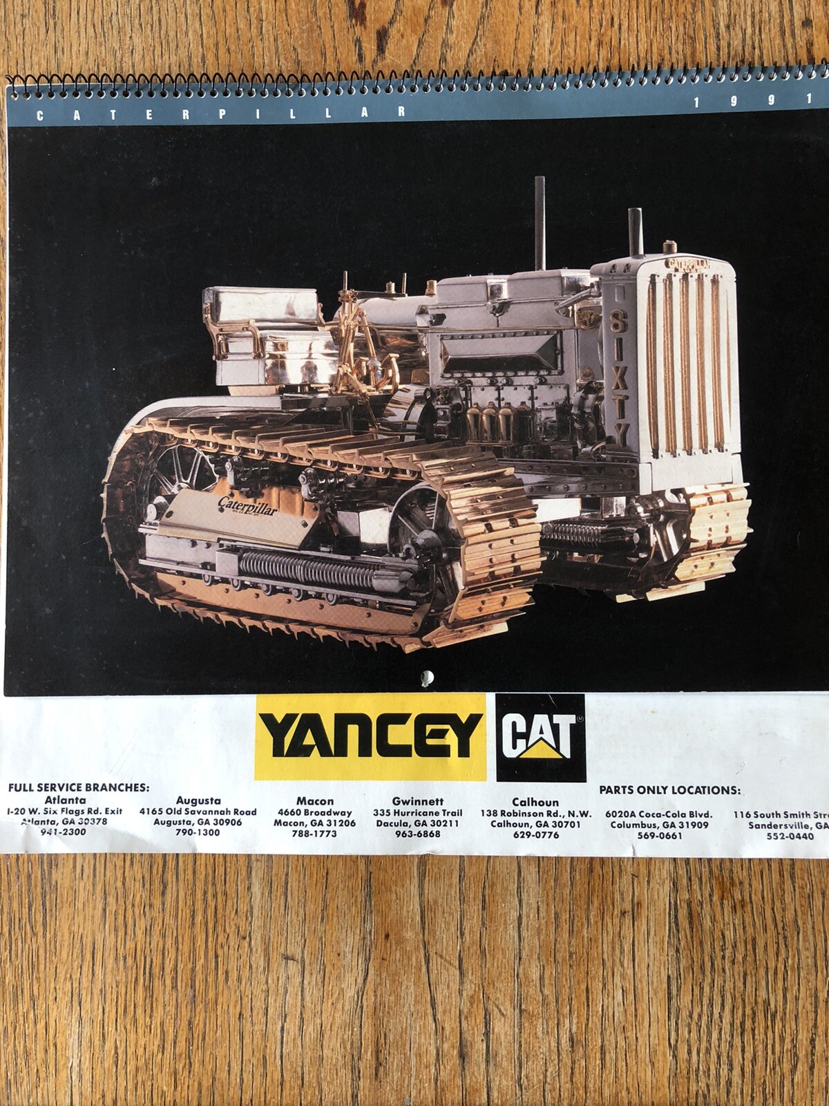 Vintage Caterpillar Equipment Flip Wall Calendars - '90, & '91 ...