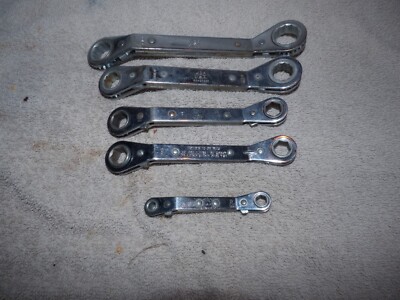 MAC TOOLS 5 PIECE REVERSABLE RATCHETING OFFSET WRENCH SET SAE | eBay