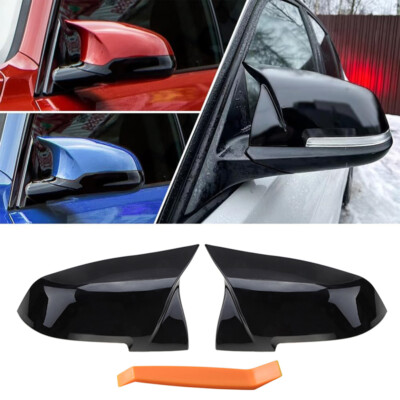2x M Style Mirror Cover Caps Replacement Black For 2014-2018 BMW M ...