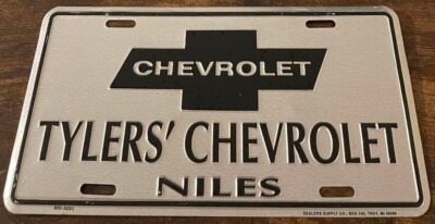 Tyler Chevrolet Booster License Plate Dealership Niles Michigan Dealer ...