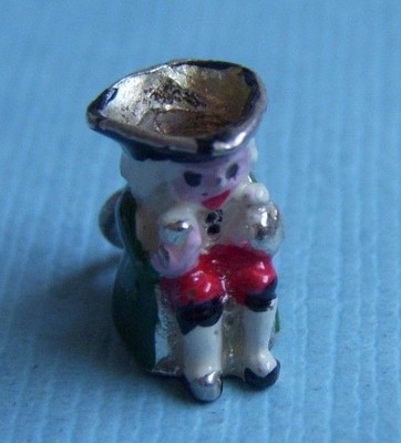 Vintage small enamel English Toby mug sterling charm | eBay