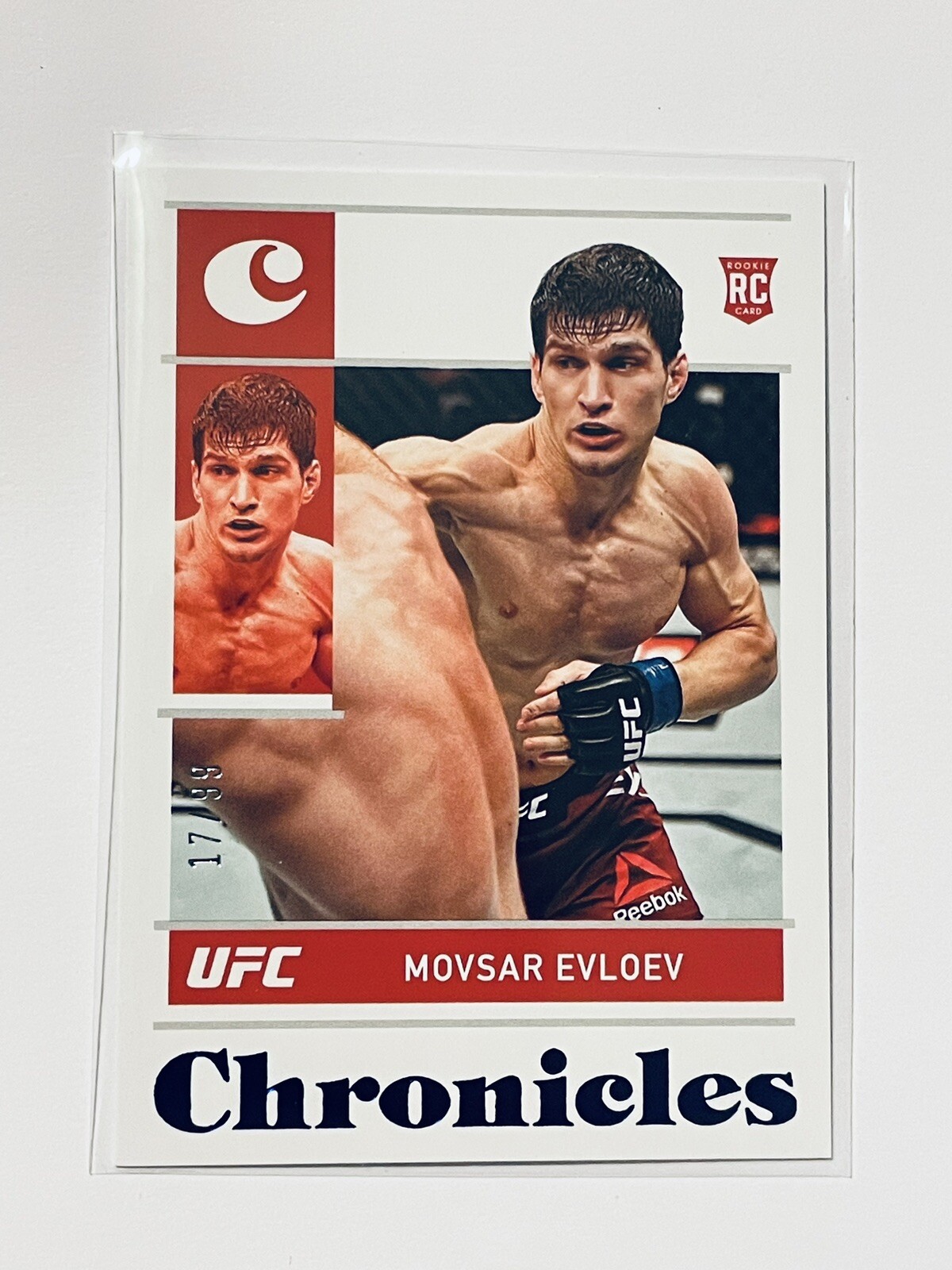 Movsar Evloev UFC 2022 Panini Chronicles Blue Parallel RC Rookie Card ...