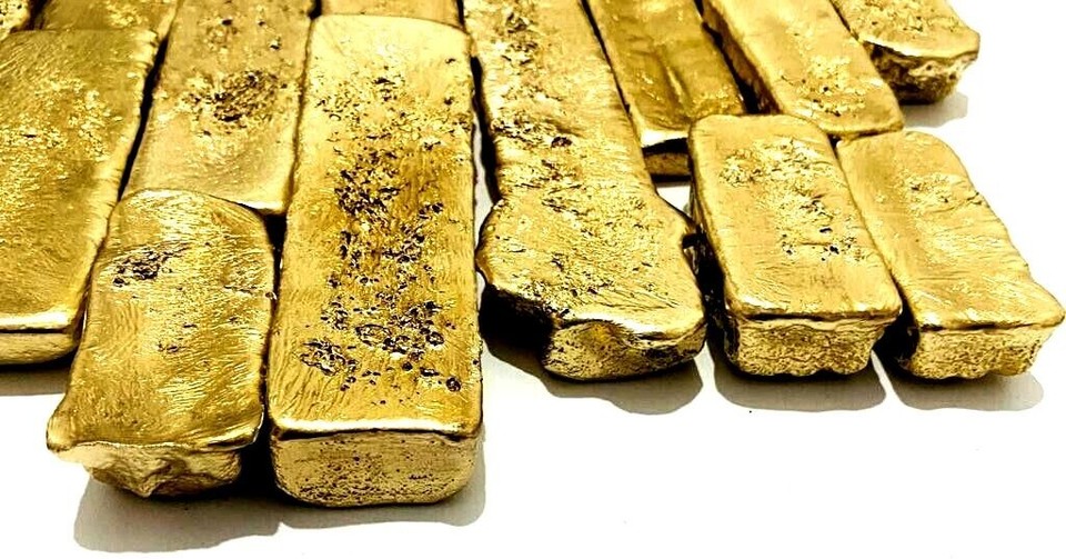 9700 Grams Scrap Gold Bar For Gold Recovery Melted Different Computer ...