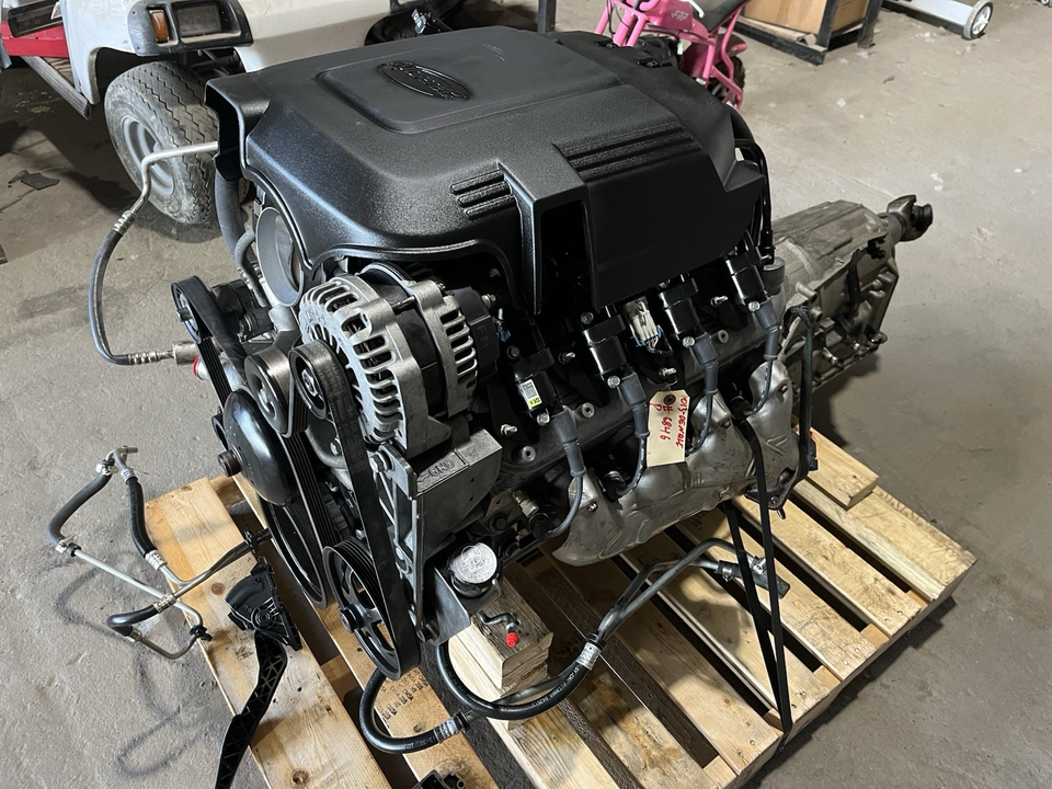 2013 YUKON 6.2L L94 COMPLETE ENGINE & TRANS PULL OUT 2WD 6L80 LS2 LS3 ...