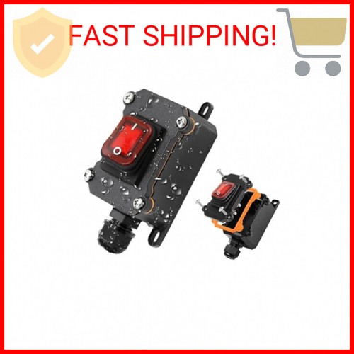 12V Inline Cord Switch IP67 Waterproof, 20A Outdoor ON/Off Toggle ...