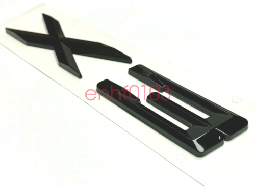 BLACK X3 FIT BM X 3 REAR TAILGATE EMBLEM BADGE NAMEPLATE LETTER NUMBERS ...