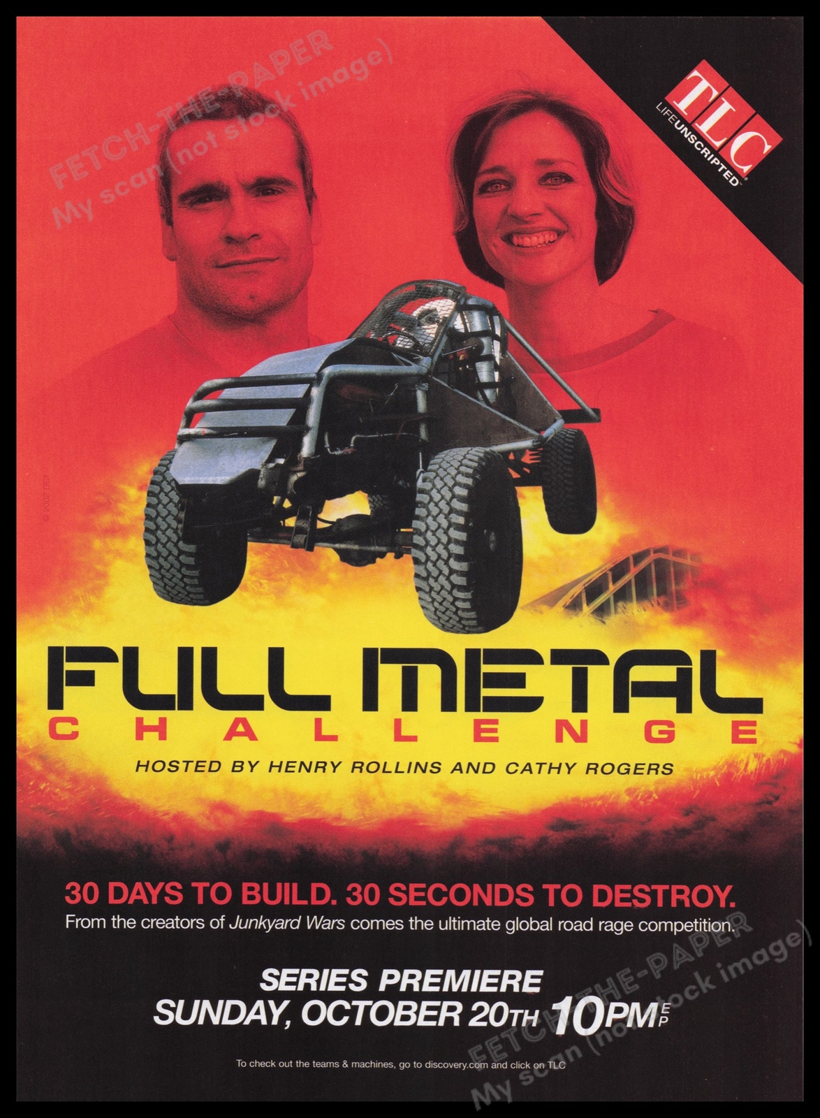 Full Metal Challenge 2000s Print Advertisement Ad 2002 T.V. Show | eBay