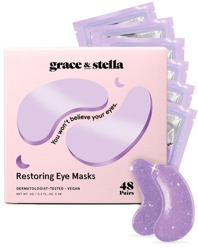 grace & stella Retinol Under Eye Patches for Puffy Eyes and Dark ...