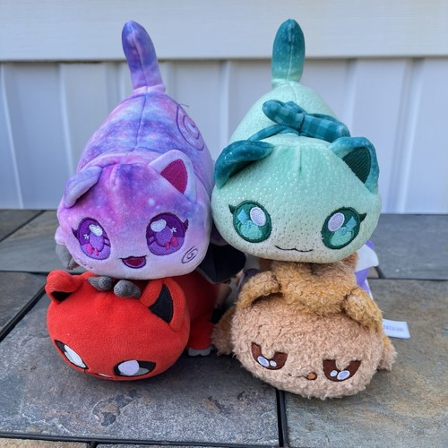 Aphmau Lot 4 Plush Cats MeeMeows Kitten 6" Onion Ring Galaxy Devil | eBay