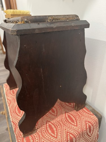 Antique Victorian Shoe Shine Stool, Early 1900’s In Good Condition | eBay
