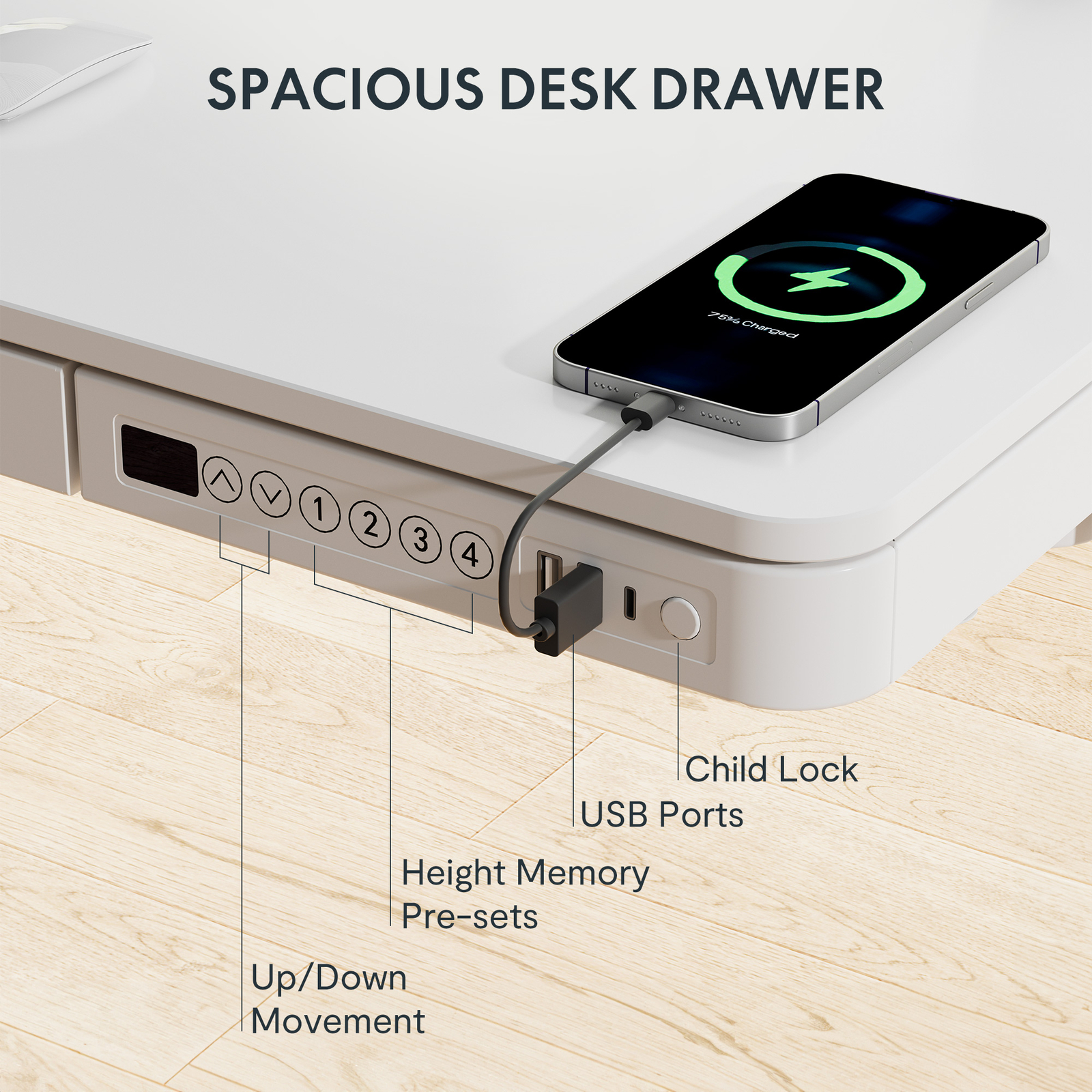 FlexiSpot 48" Standing Desk Height Adjustable Home Office Computer Desk ...