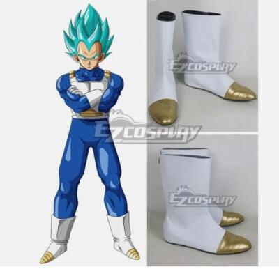 Super Vegeta White Shoes Cosplay Boots Ebay 8621