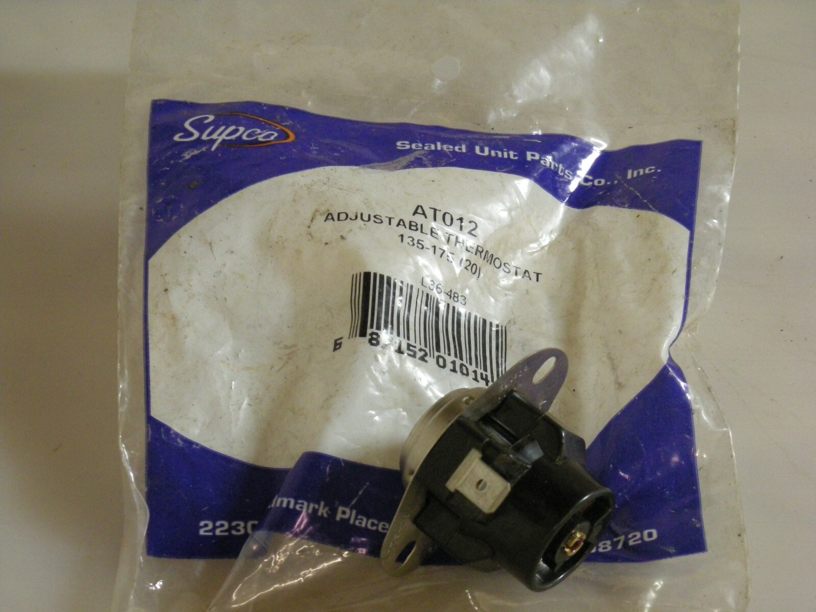 Therm-O-Disc AT012 Adjustable Snap Disc Thermostat - Style 310808 | eBay