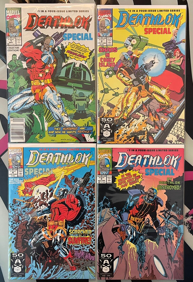 Deathlok Special #1 2 3 4 (1991 Marvel Comics) Complete Series. #1 ...