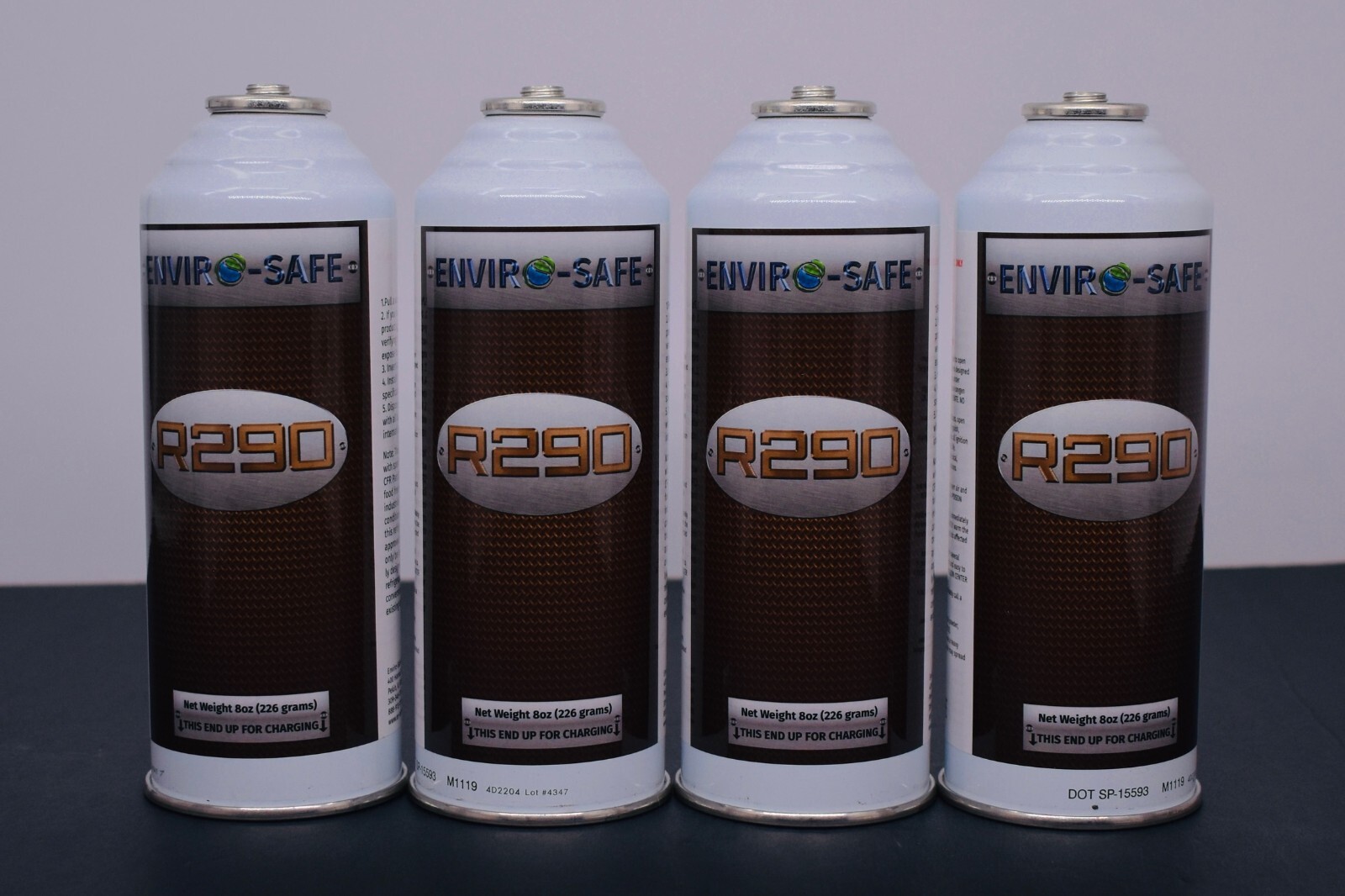 R290-Refrigerant, Inverted Piercing, 8oz cans, 4 cans Total | eBay