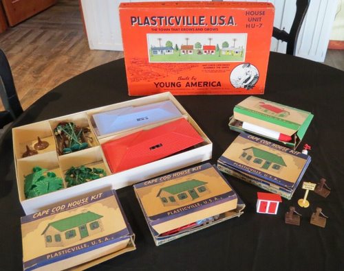 Plasticville Master Unit of 1952 House Unit HU-7 W Barn Kit Cape Cod Houses | eBay