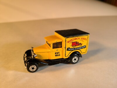 MATCHBOX Ford Model A Van, Yellow Body, Black Chassis, Kellogg's Eggo ...