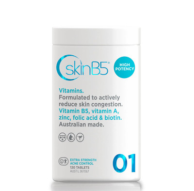 NEW SkinB5 Extra Strength Acne Control 120 Tablets Skin B5 | eBay Australia