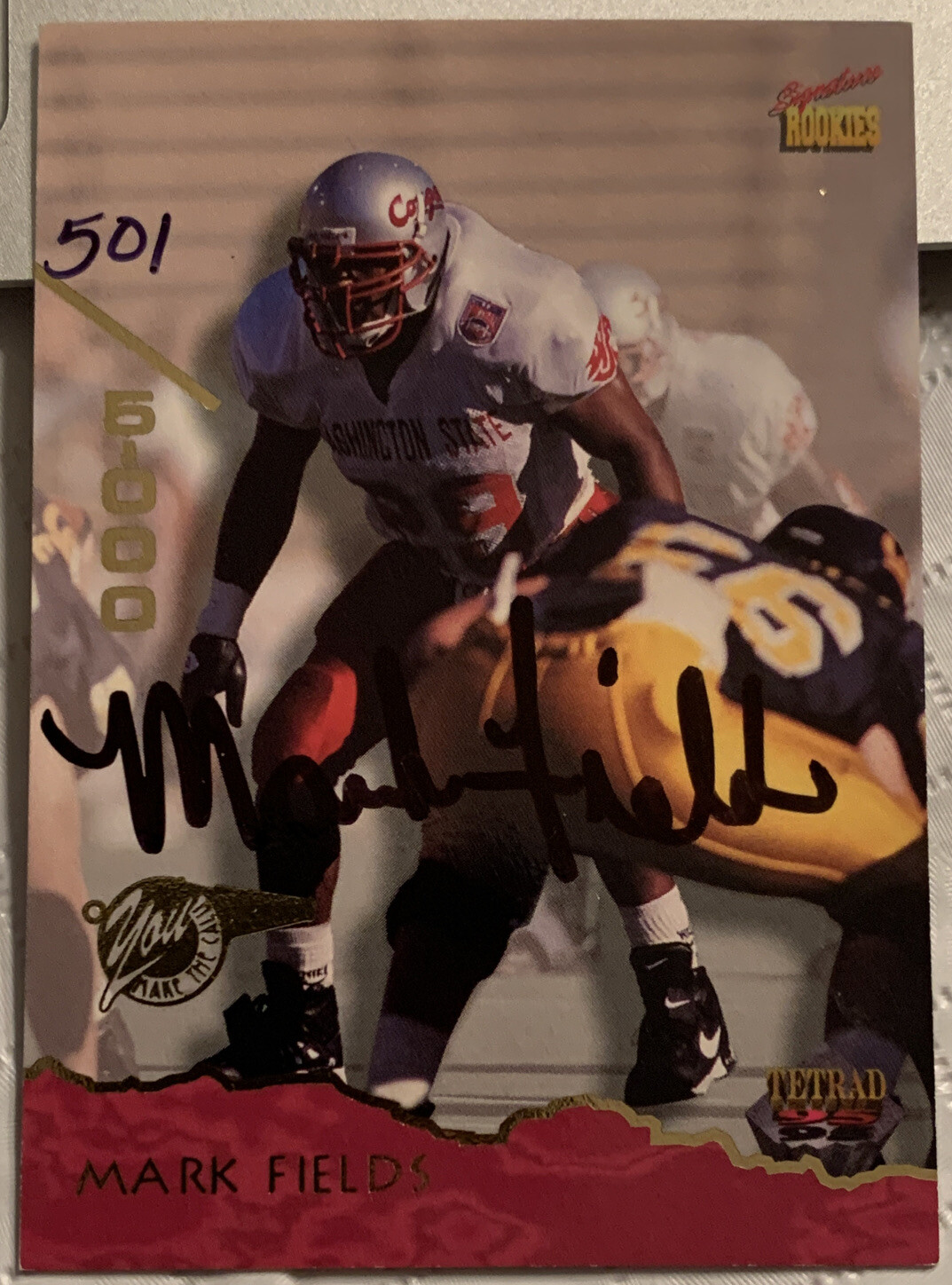 Mark Fields Washington State Football Autograph Signature Rookies Card Saints RC | eBay