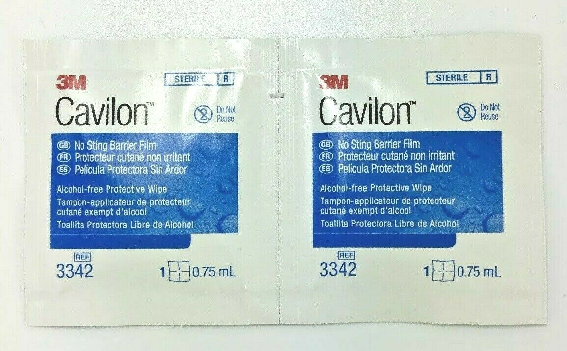 50 3M Cavilon 3342 Alcohol Free No-Sting Barrier Film Wipes Exp 2028 | eBay