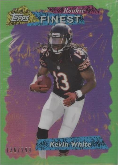 2015 Topps Finest - 1995 Rookie Refractor Kevin White #95FRRKW Green ...