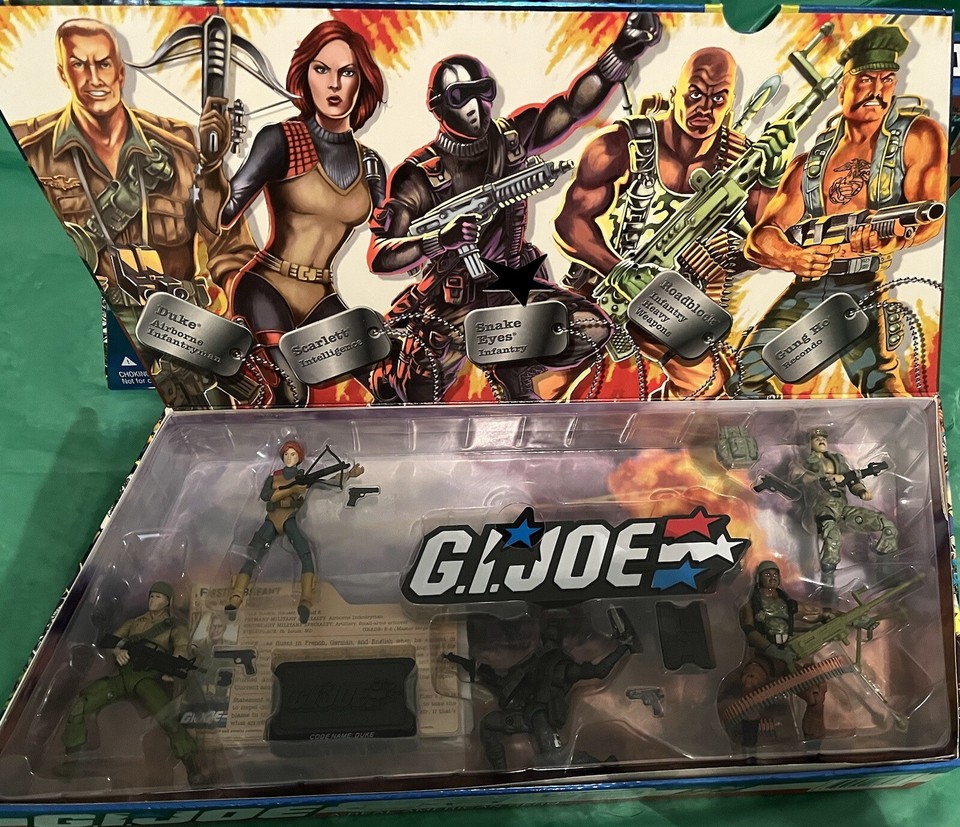 GI Joe 25th Anniversary Both Sets GI Joe And Cobra, 5 Figures Each ...
