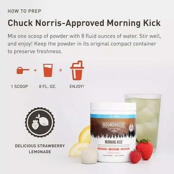 By Chuck Norris Morning Kick, Greens Superfood Powder Supplement with ...