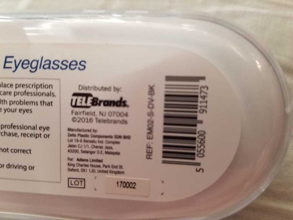 Original Dial Vision Adjustable Lens Sunglasses With Case by Telebrands ...